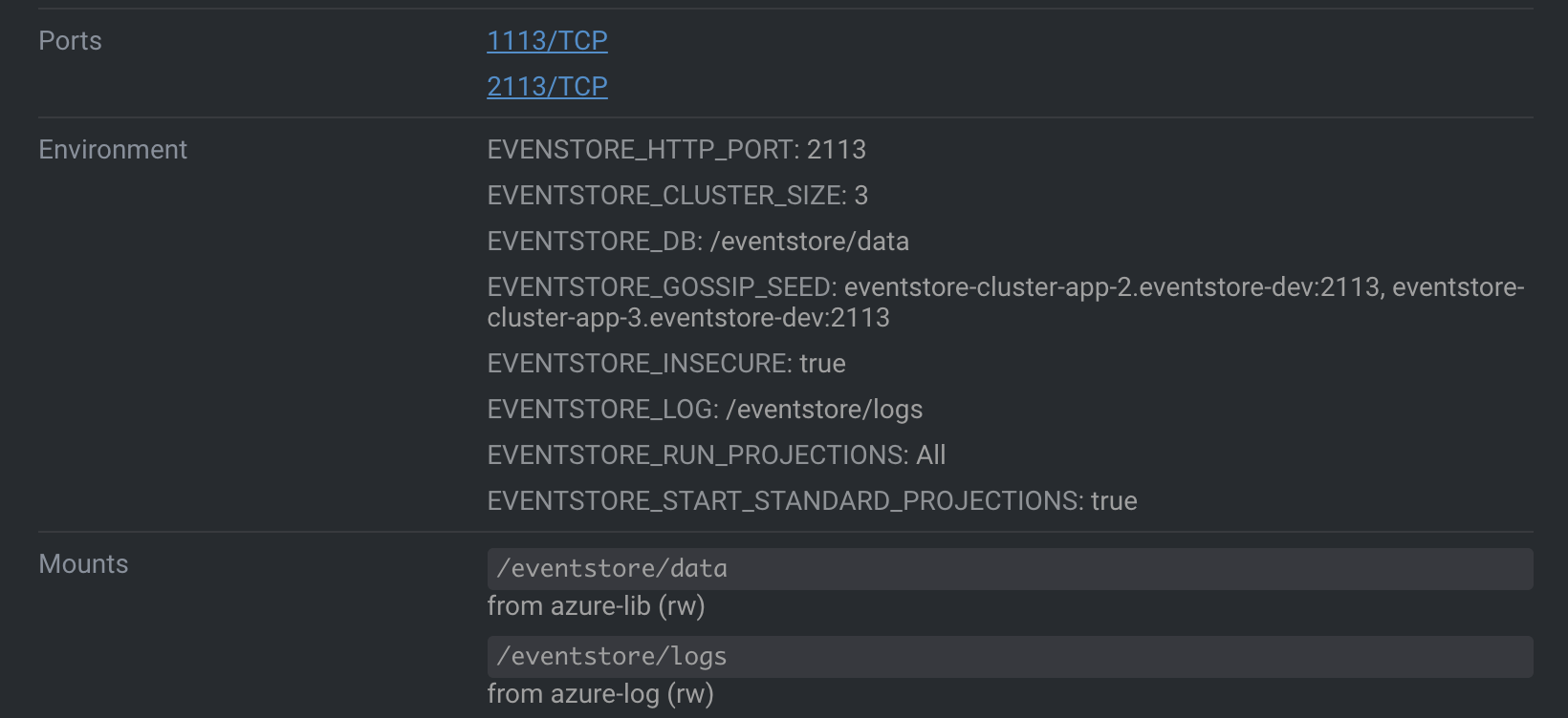 Access denied when mounting disks for EventStoreDB 20 - KurrentDB - Kurrent Discuss Forum