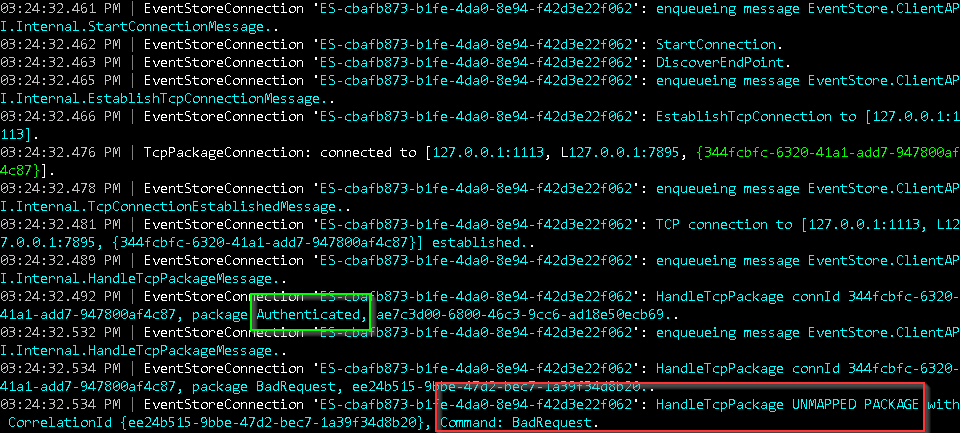 Timed out waiting for client to be identified - KurrentDB - Kurrent Discuss Forum